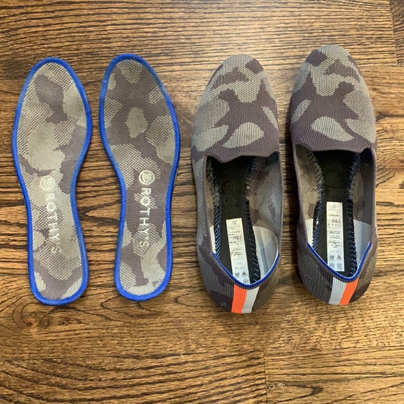 Rothy's | Shoes | Rothys Loafer In Grey Camo Size 85 | Poshmark